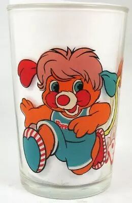 Popples - Mustard drinking glass - Dunker the basketball player