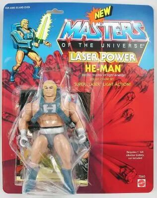 Masters of the Universe - Laser Power He-Man "movie head" (USA card ...