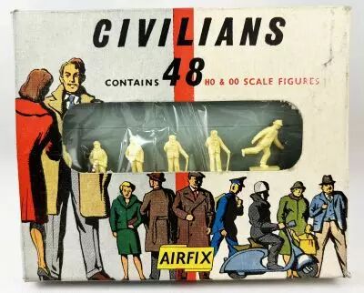 Airfix 72° S6-50 Civilians in Type 1 Box (Mint in Box)