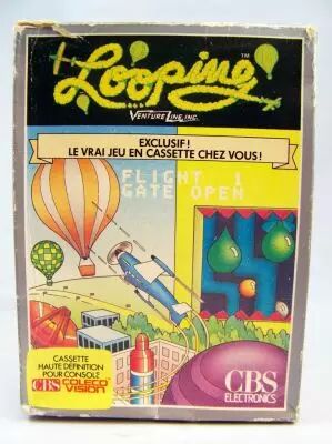 CBS Electronics Coleco Vision - Looping Video Game Cartridge (French Box)