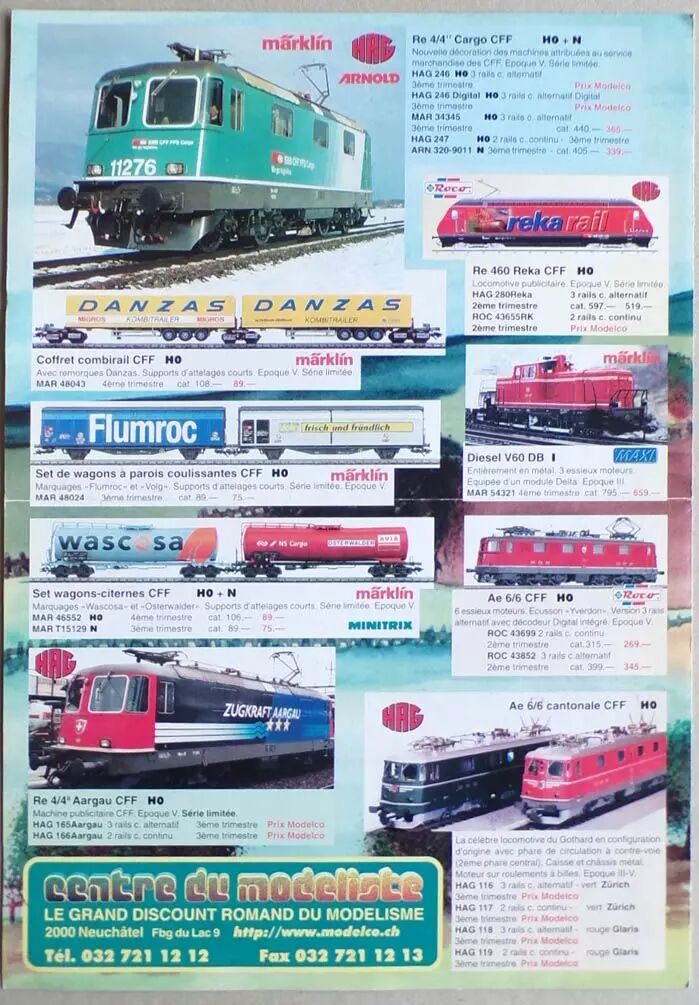 Centre du Modeliste Catalogue Nouveautés 20000 HO N Multi Marques Locos ...
