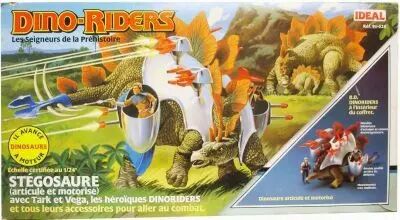Dino Riders - Stegosaurus avec Tark & Vega - Ideal France