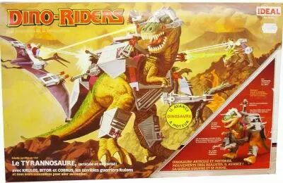 Dino Riders - Triceratops with Hammerhead & Sidewinder - Ideal France