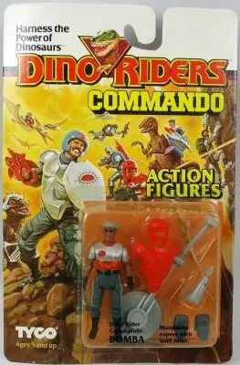 Dino Riders Ice Age Action Figures - Onk & Buzz - Tyco USA