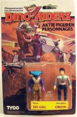 Dino Riders Action Figures - Six-Gill & Orion - Tyco Benelux