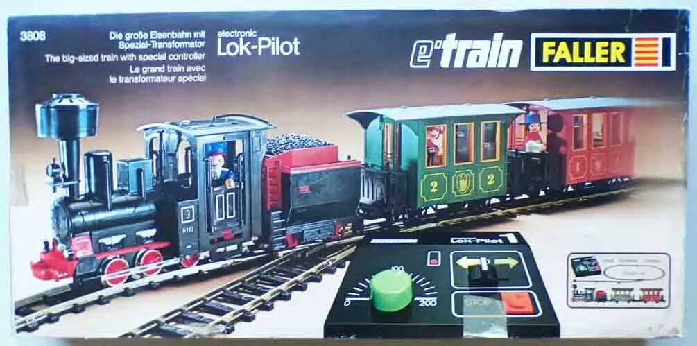 Faller E-Train 3808 Coffret Grand Train Loco Wagons Rails Transfo Neuf ...