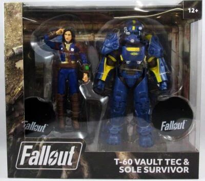 Fallout 4 - McFarlane Toys - T-60 Vault Tec & Sole Survivor 7" action ...