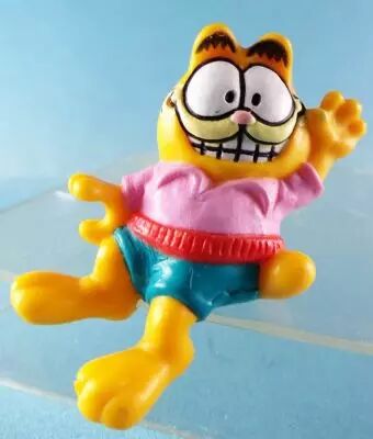 Garfield - PVC Figure - Garfield Sitting Making Sign