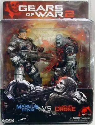 Gears of War 2 - Marcus Fenix vs Locust Drone - Figurines Player Select ...