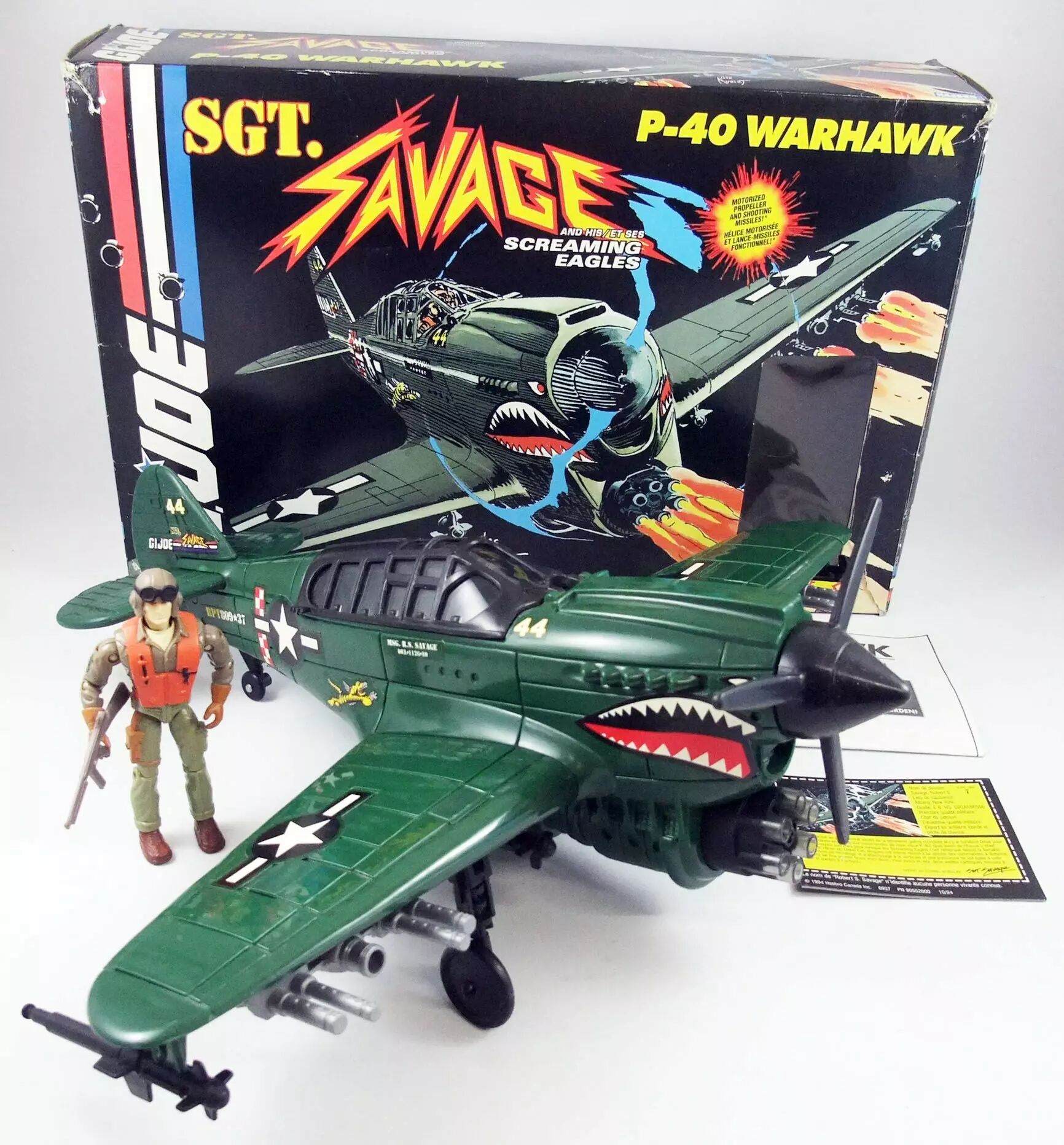 G.I.JOE Sgt. Savage & his Screaming Eagles - P-40 Warhawk & Fighter ...