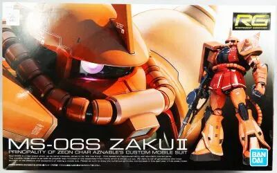 Gundam - Bandai - MS-06S Zaku II - Action Figure Model Kit RG 1/144