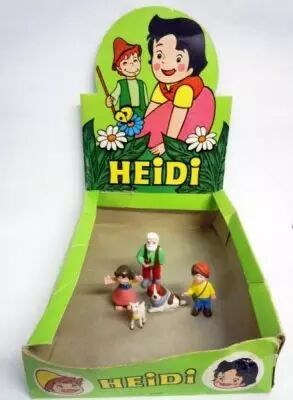 Heidi - set of 5 PVC Heimo figures (+ Display Store)