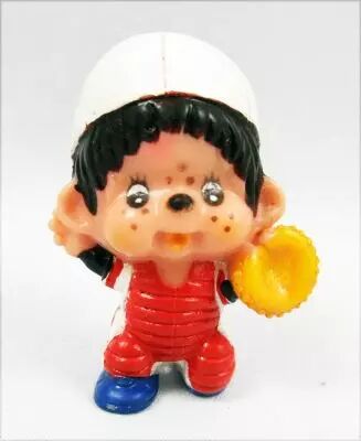 Mii Kiki - Ajena pvc figure - Monchhichi baseball receiver