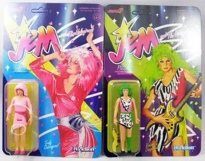 Jem & The Holograms - Super7 ReAction Figures - Jem & Pizzazz