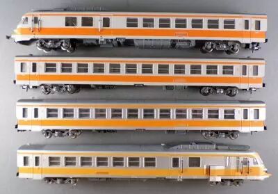 Jouef 8611 5491 5492 5494 Ho Sncf Turbotrain Set 4 Elements no Box