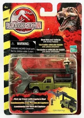 Jurassic Park 3 - Véhicule Diecast Hasbro - Pick-Up Truck with Capture Rod