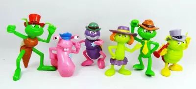 Kissyfur - Yolanda PVC figures 1993 - Bogey, Kid, Finkie, Dr. Sinester ...