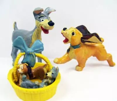 Lady and the Tramp - Jim plastic figures - Lady,the Tramp and Puppies ...