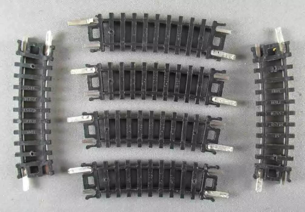 Lima 552 N Scale 6 X Curved Rails R 236 15° No Box