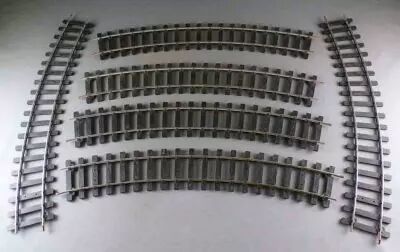 Lima 6811 O Gauge 6 x Curved Steel Tracks R=700 30° no Box