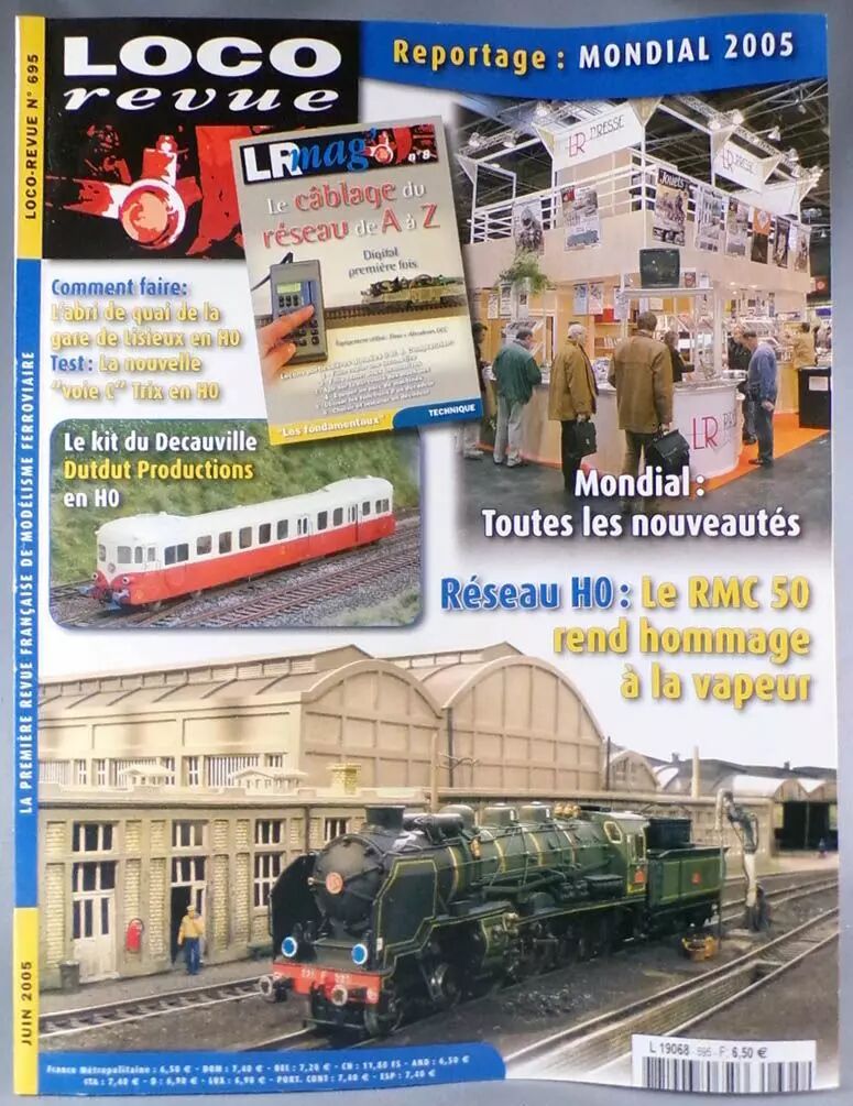 Loco-Revue Ecrin Pleine Toile avec 12 N° Année 2005 690 à 701 Très Bon état