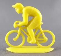 Lomi - Monocolor Plastic Cyclist - Yellow Racer with Cap