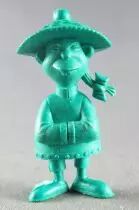 Lucky Luke - Omo Bonux 1973 - Figurine Monochrome - Chinois (Vert)