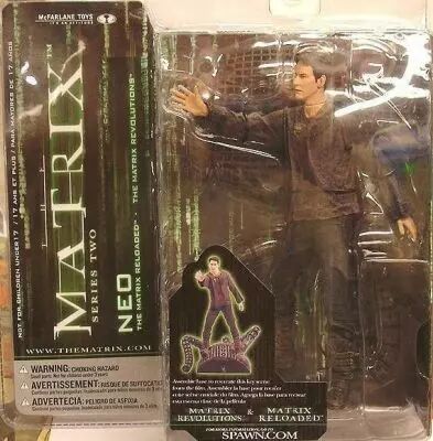 Matrix Reloaded & Matrix Revolutions - Neo Mint on card McFarlane ...