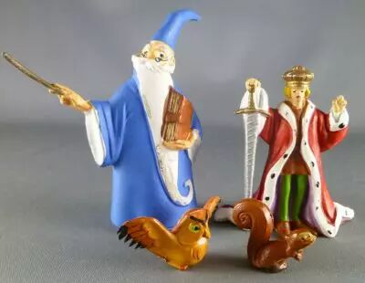 Merlin l'Enchanteur - Figurine plastique Jim - Merlin Arthur Archimede ...