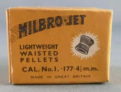 Milbro-Jet Vintage Full Box of 100 Pellets Cal 177 4,5 mm