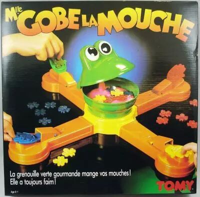 Mlle Gobe la Mouche (Greedy Green Frog) - Board Game - Tomy 1984