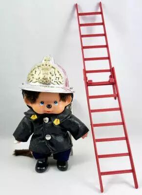 Monchhichi - Ajena Adventures Set - Fireman Monchichi