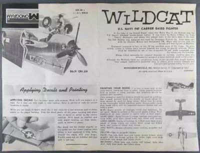 Monogram - 6798 WW2 US Navy F4F Carrier Based Fighter Wildcat Assembly ...