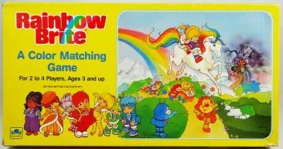 Rainbow Brite - Board game "A Color Matching Game" - Golden 1983
