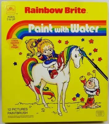 Rainbow Brite - Paint with water set - Golden 1983
