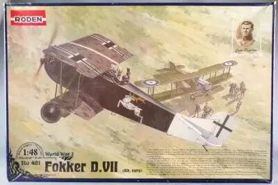 Roden 421- Bi-plane Aircraft German WW1 Fokker D.VII Carl Degelow 1:48 ...