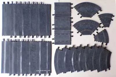 Scalextric - Lot of 24 Tracks Straight & Curved