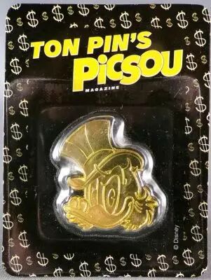 Scrooge - Merchandising - Scrooge's Portrait Golden Lapel Pin Uncle ...