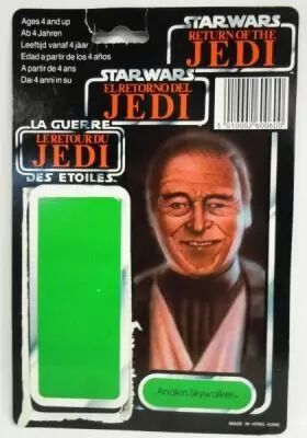 Star Wars Tri-logo 1983/1985 - Kenner - Anakin Skywalker (Card Back)