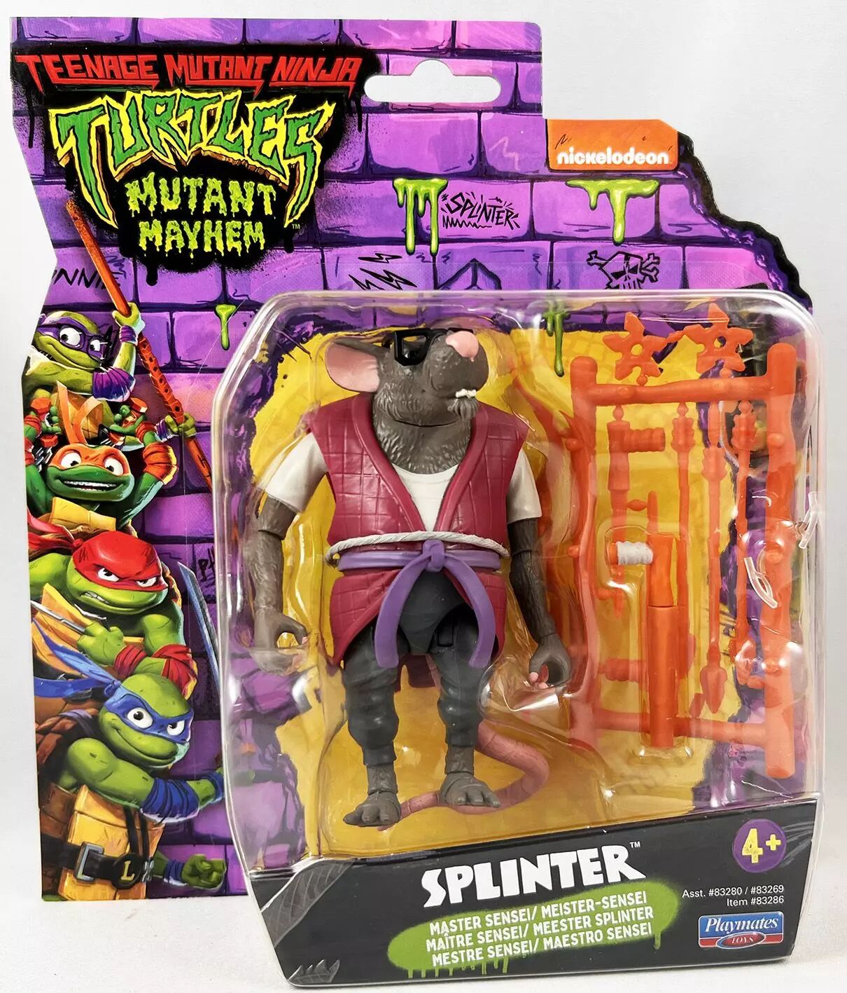 Space Theme Coloring Wall Playmates TMNT Mutant Mayhem Splinter Action ...