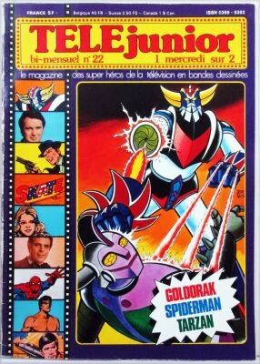 TELE Junior - Bi-Monthly Magazine n°22 (april 1979) : Grendizer, Spider ...