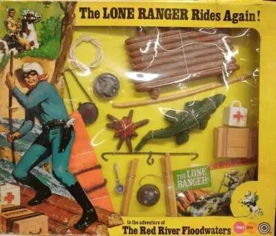 The Lone Ranger - Marx Toys - Figure Red Sleeves (boxed)