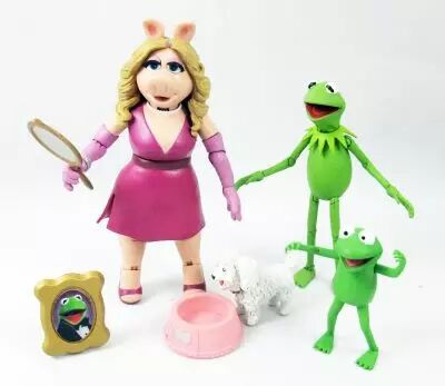 The Muppet Show - Kermit, Robin & Miss Piggy - Action-figure Diamond ...