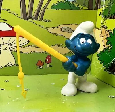 The Smurfs - Bully - 20101 Fisherman Smurf (yellow fishing rod)