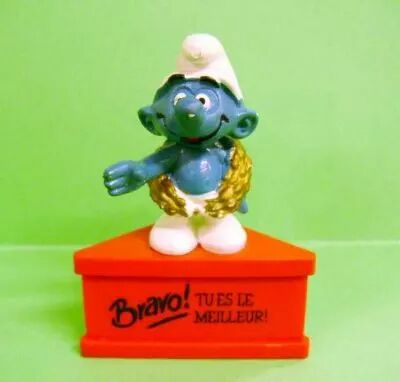 The Smurfs - Schleich - Winner Smurf ''Cheer! You are the best'' (red base)