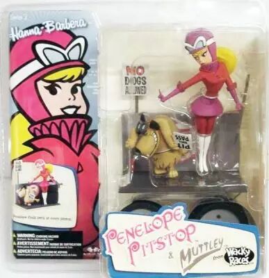 Wacky Races - Penelope Pitstop & Muttley - McFarlane Hanna-Barbera figures