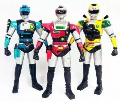 Winspector - Set of 3 loose 6" action figures : Fire Tector, Bikle ...