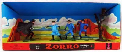 Zorro - Dulcop Figures Set Display : Duel with the Commander's Men ...